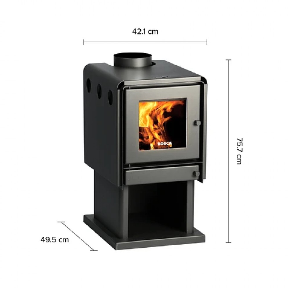 Estufa Combustión Lenta Limit 360 Bosca